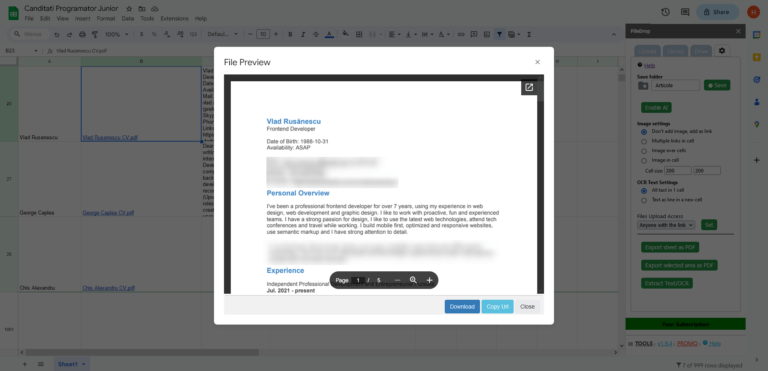 Preview files - FileDrop