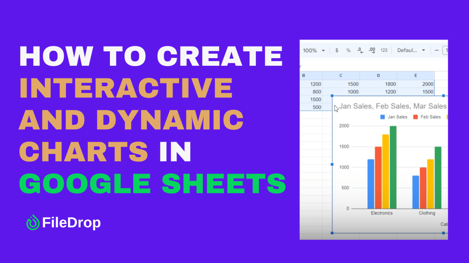 How To Create Interactive And Dynamic Charts In Google Sheets - Filedrop