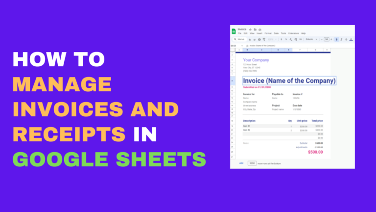How to Manage Invoices and Receipts in Google Sheets - FileDrop
