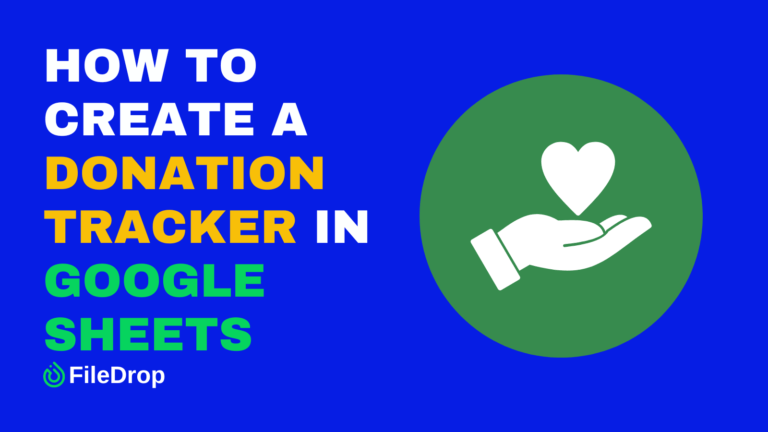 How to Create a Donation Tracker in Google Sheets - Free Template ...