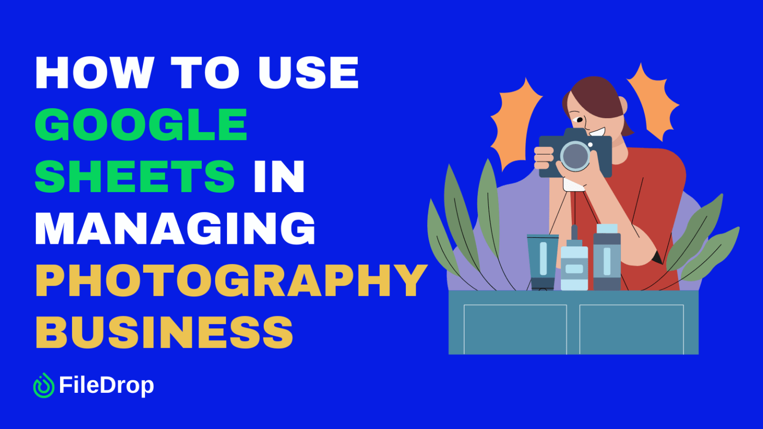 How to Use Google Sheets in Managing Photography Business - FileDrop