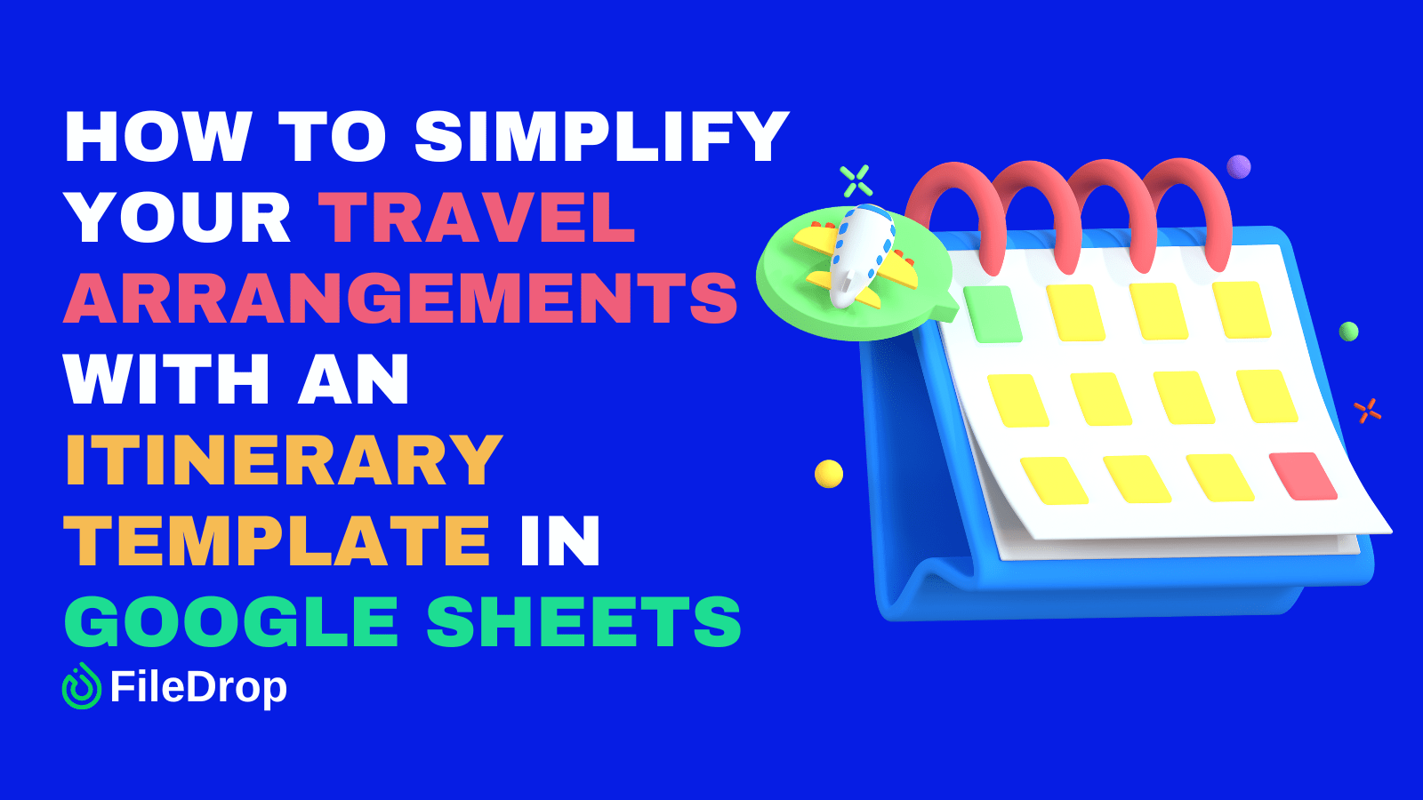 How To Simplify Your Travel Arrangements with an Itinerary Template in ...