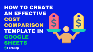 How to Create an Effective Cost Comparison Template in Google Sheets ...