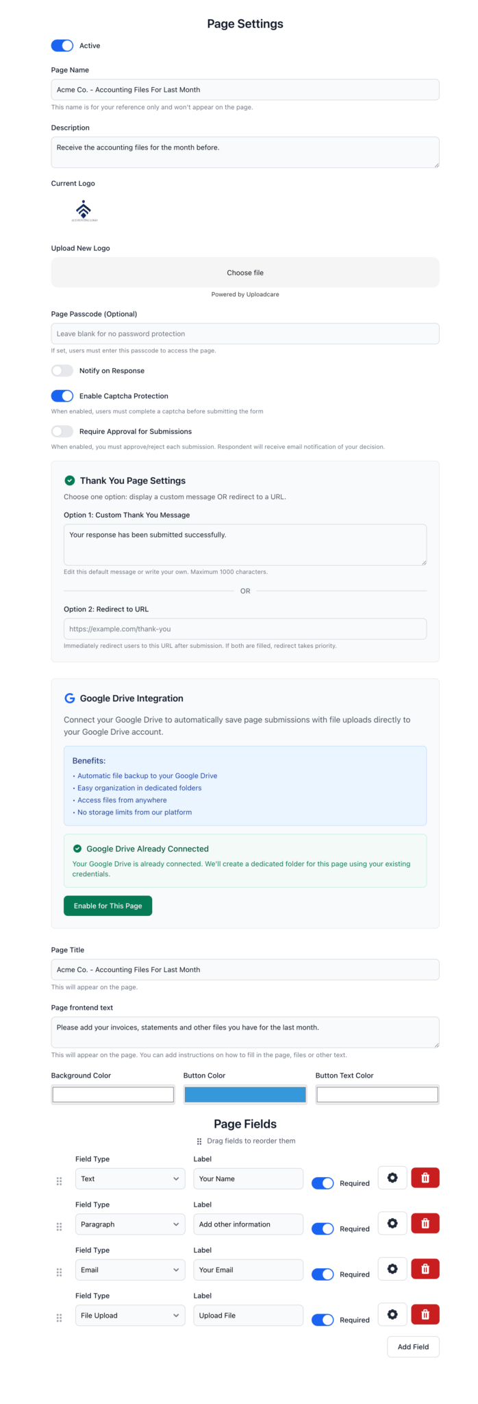Secure File Requests and Document Collection - FileDrop