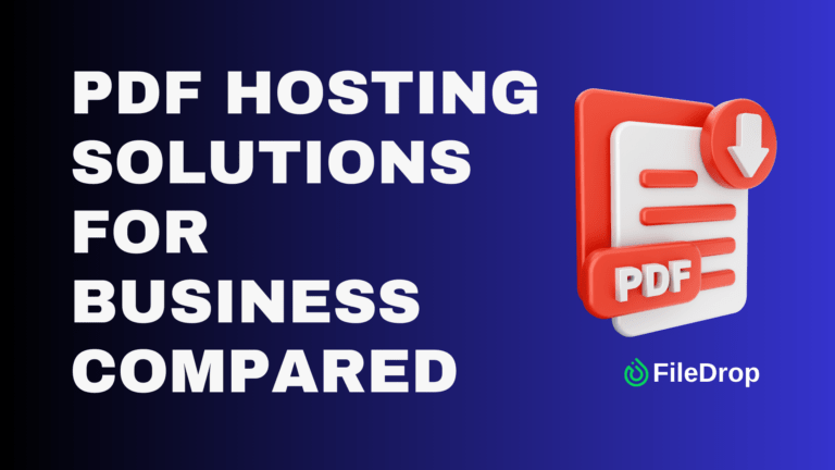 PDF Hosting Solutions for Businesses Compared - FileDrop